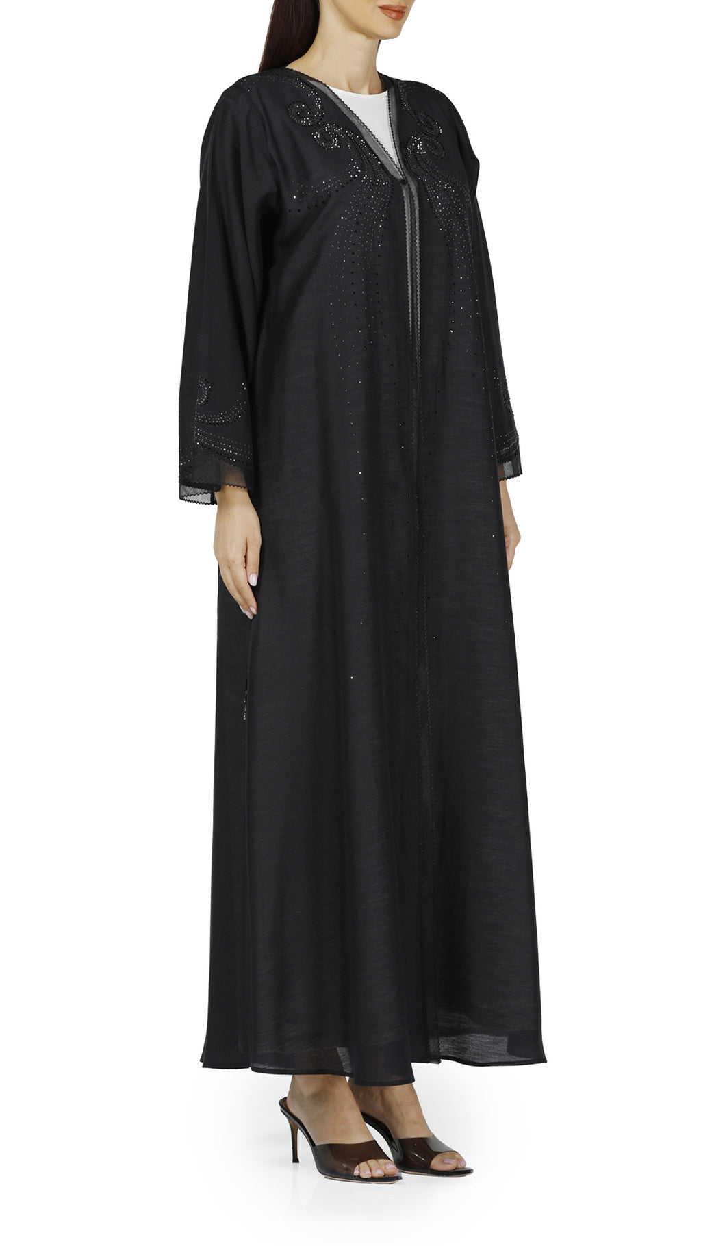 Louzan Black Abaya LN2000 – Louzan Fashion
